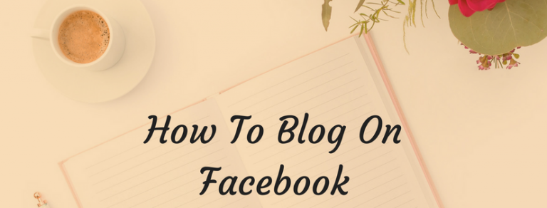 How to Blog on Facebook | Building Websites for Dummies